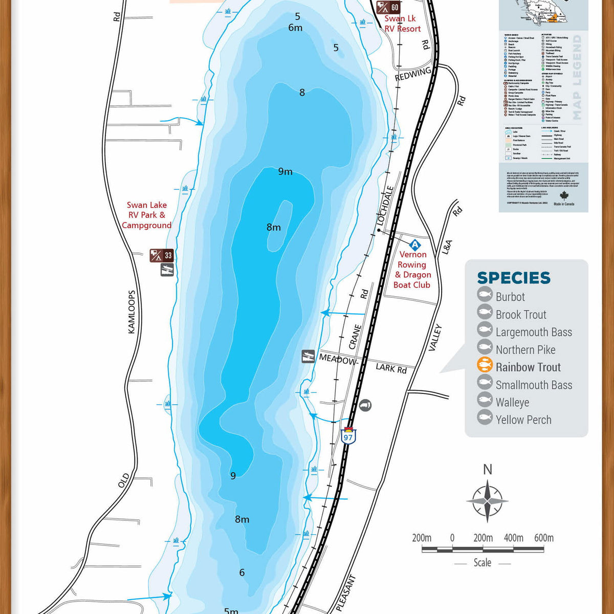BC Fishing Charts Wall Maps – Backroad Maps