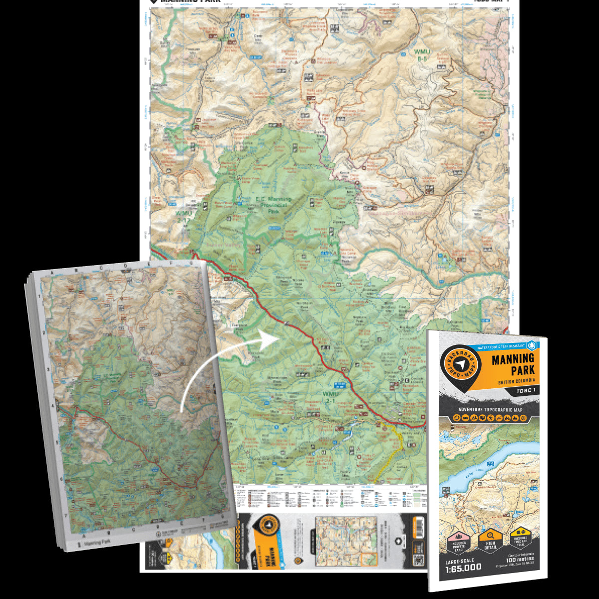 Cariboo Chilcotin Coast BC TOPO Maps – Backroad Maps