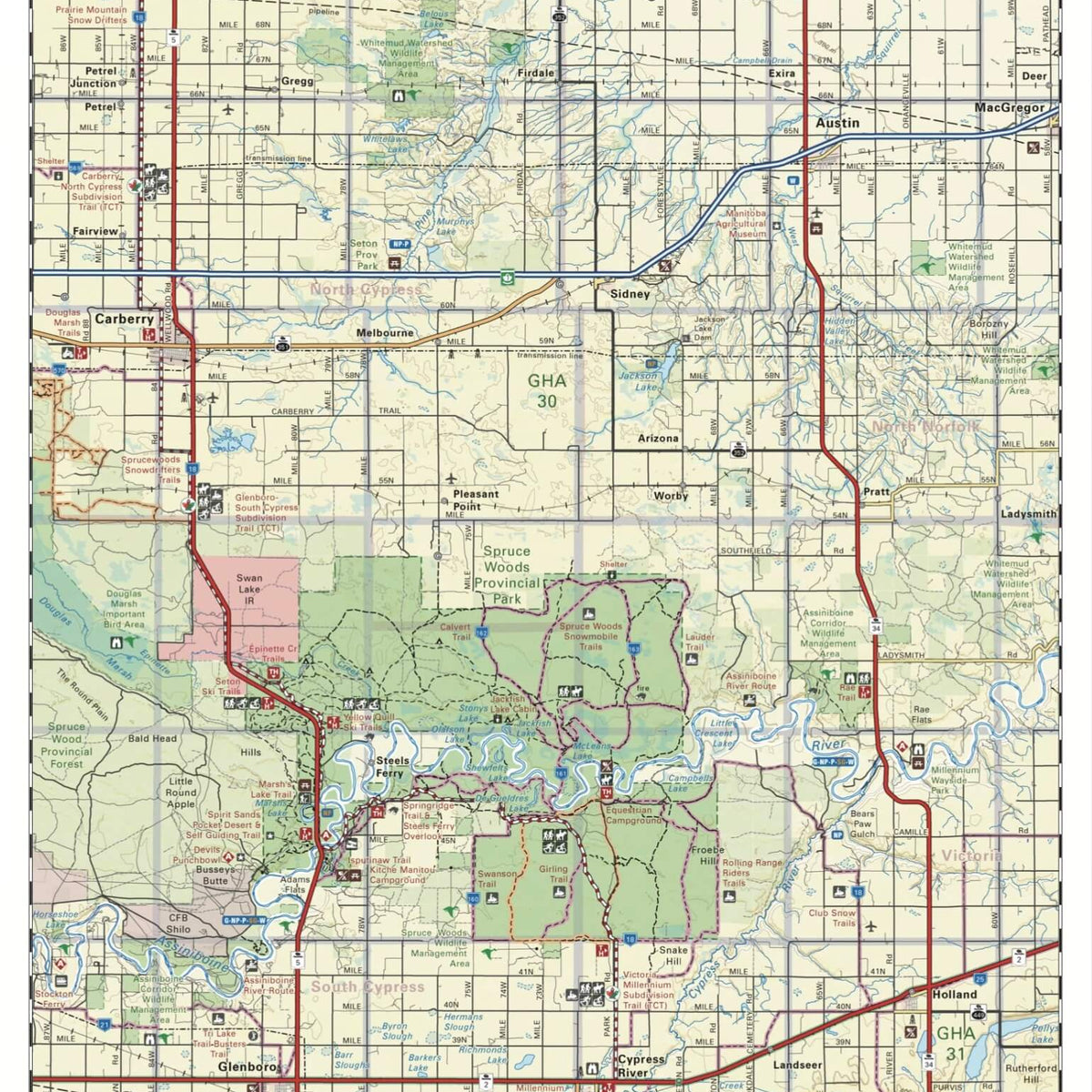 Manitoba TOPO Wall Maps – Backroad Maps