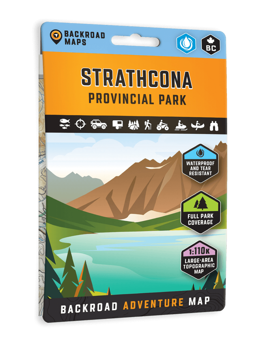 Strathcona Provincial Park BC - Park Map – Backroad Maps