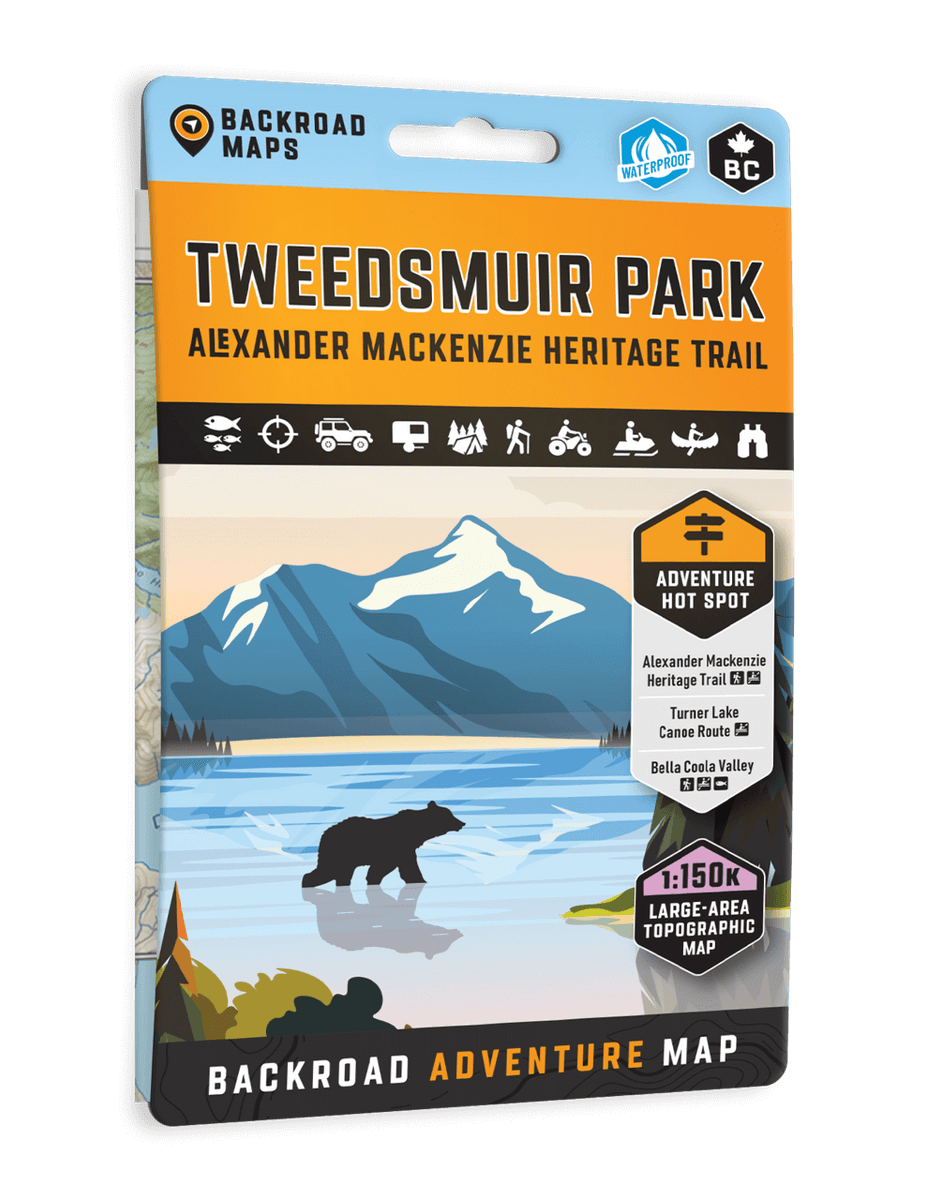 Tweedsmuir Park - Alexander Mackenzie Heritage Trail BC - Park Map ...