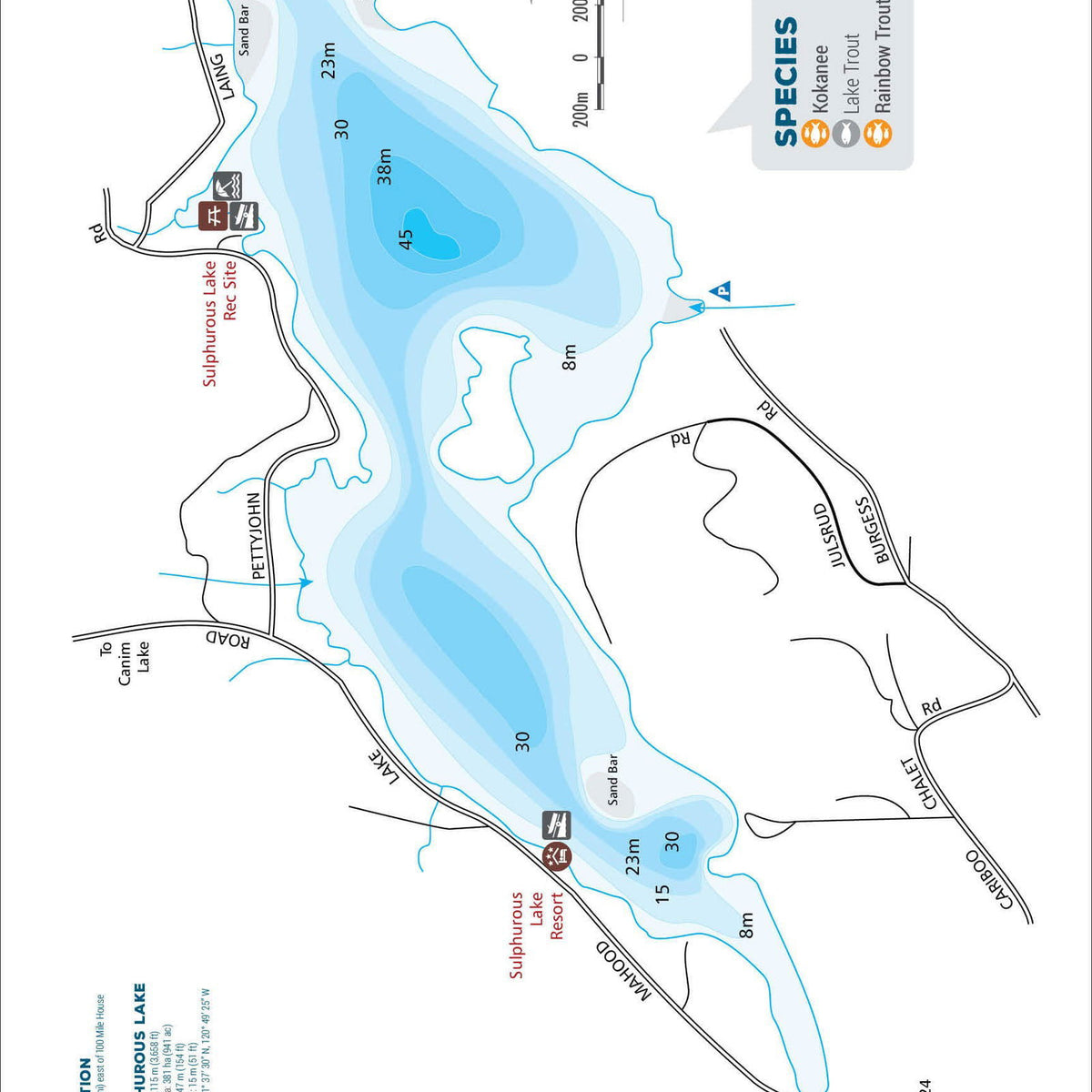 FCRBC124 Sulphurous Lake – Backroad Maps