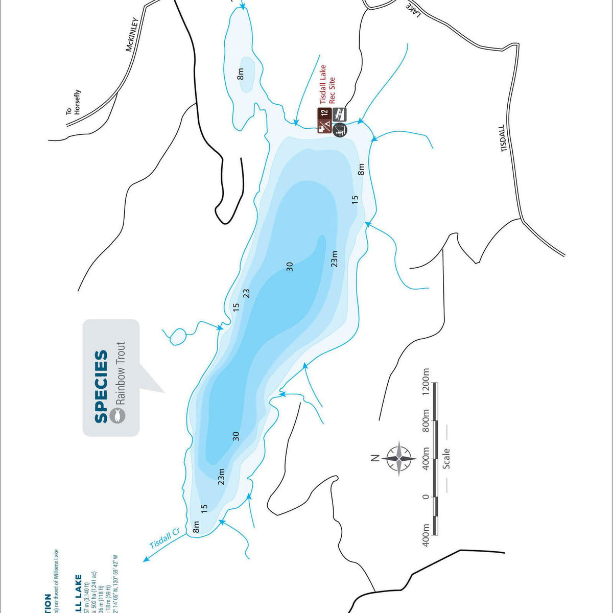 FCRBC128 Tisdall Lake – Backroad Maps
