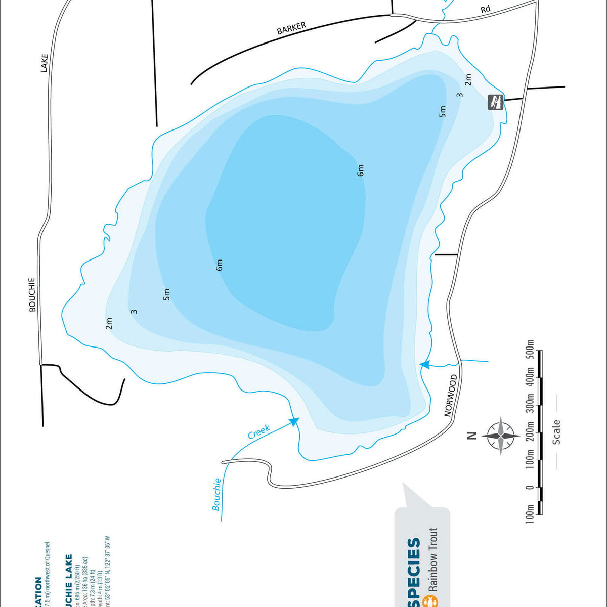 FCRBC38 Bouchie (Six Mile) Lake – Backroad Maps