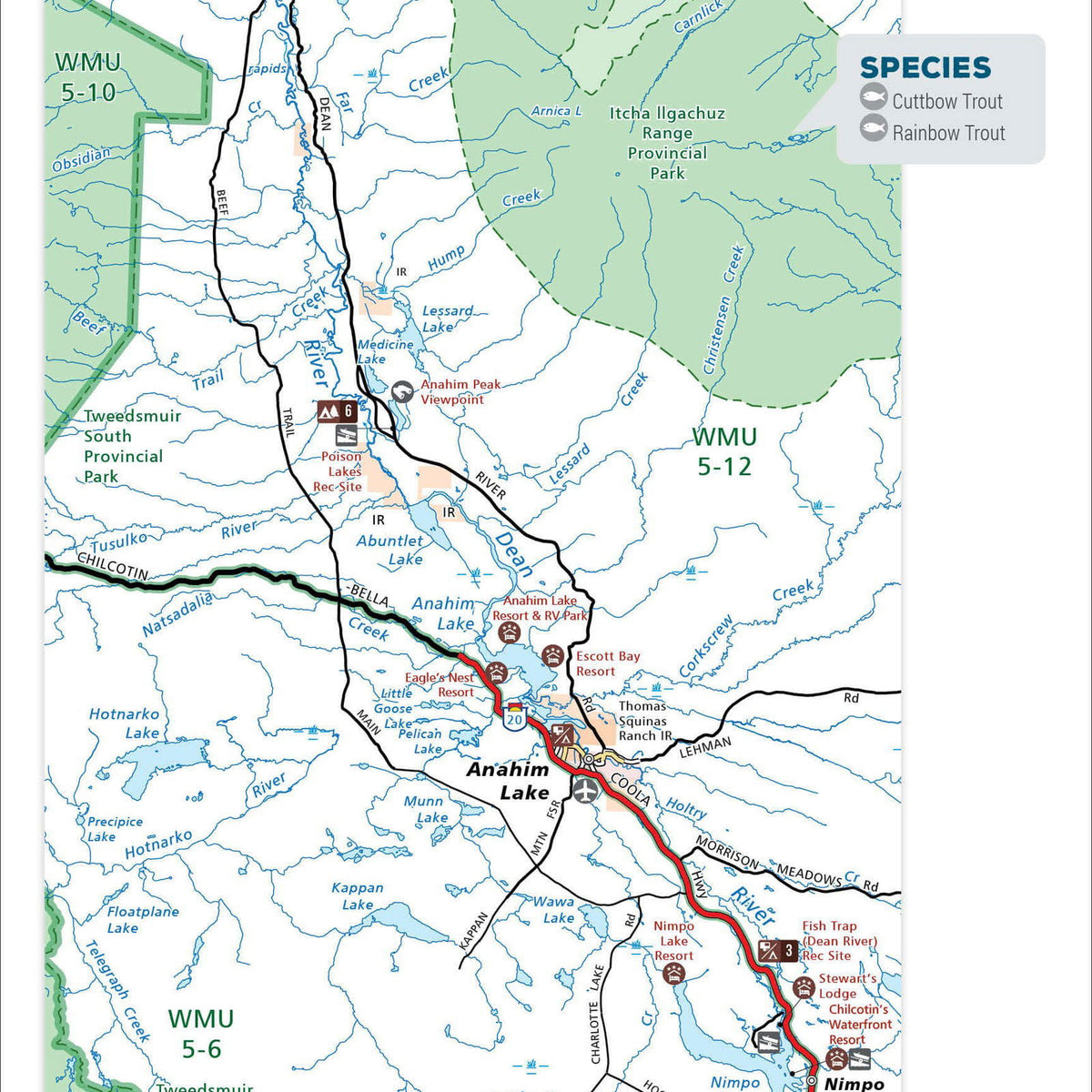 FCRBC53 Dean River - Upper – Backroad Maps