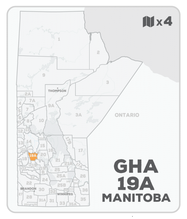 GHA 19A Hunting Bundle - Manitoba (4 maps) – Backroad Maps