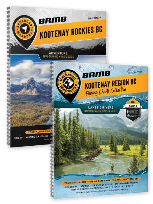 Kootenay Region BC Fishing & Backroad Mapbook Bundle – Backroad Maps