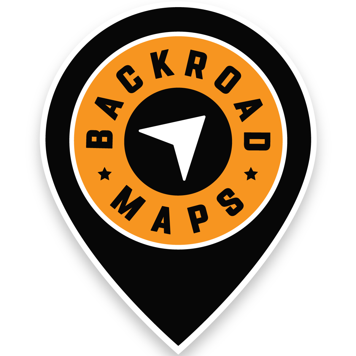 Logo Bumper Sticker – Backroad Maps