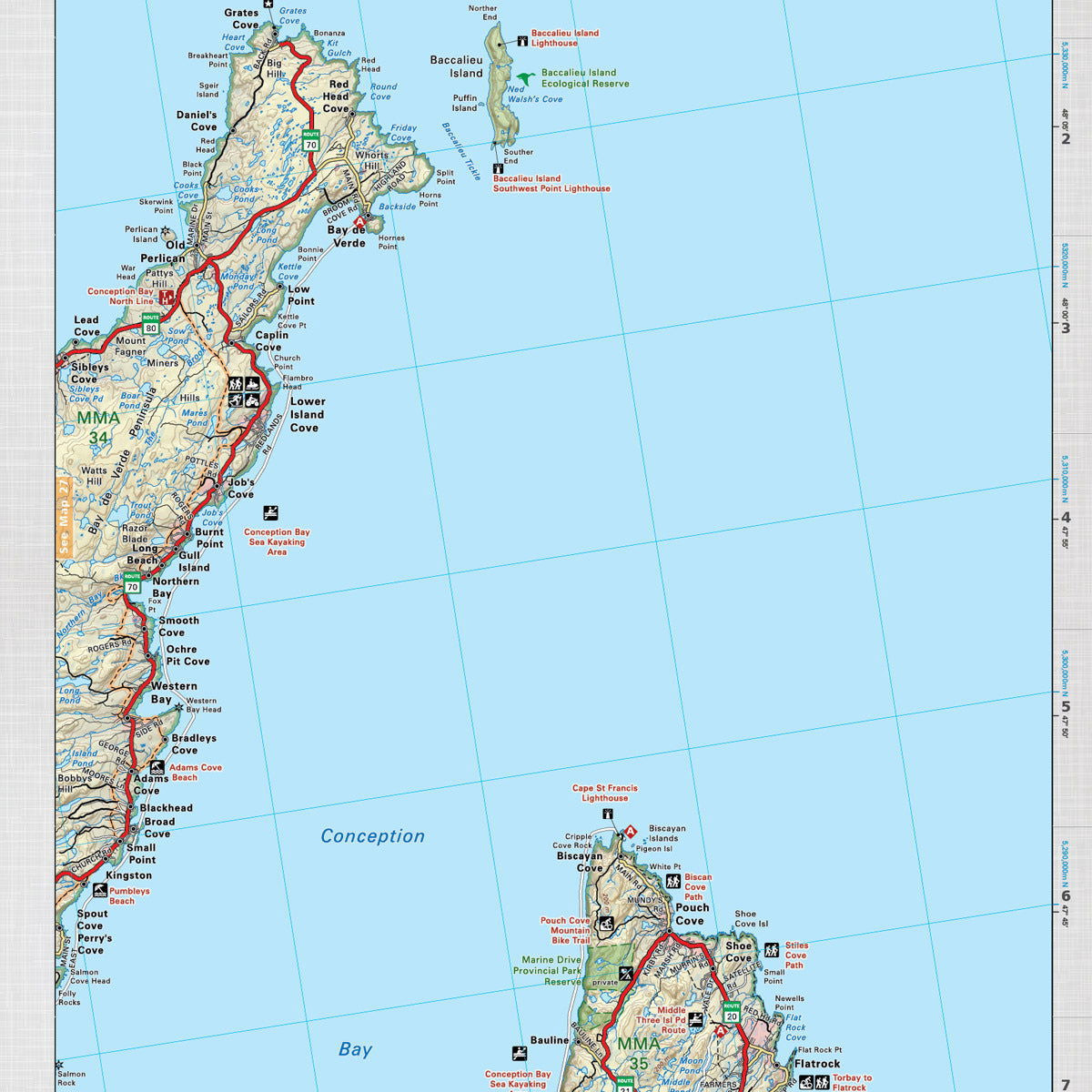 NFLD28 TOPO Map - Pouch Cove – Backroad Maps
