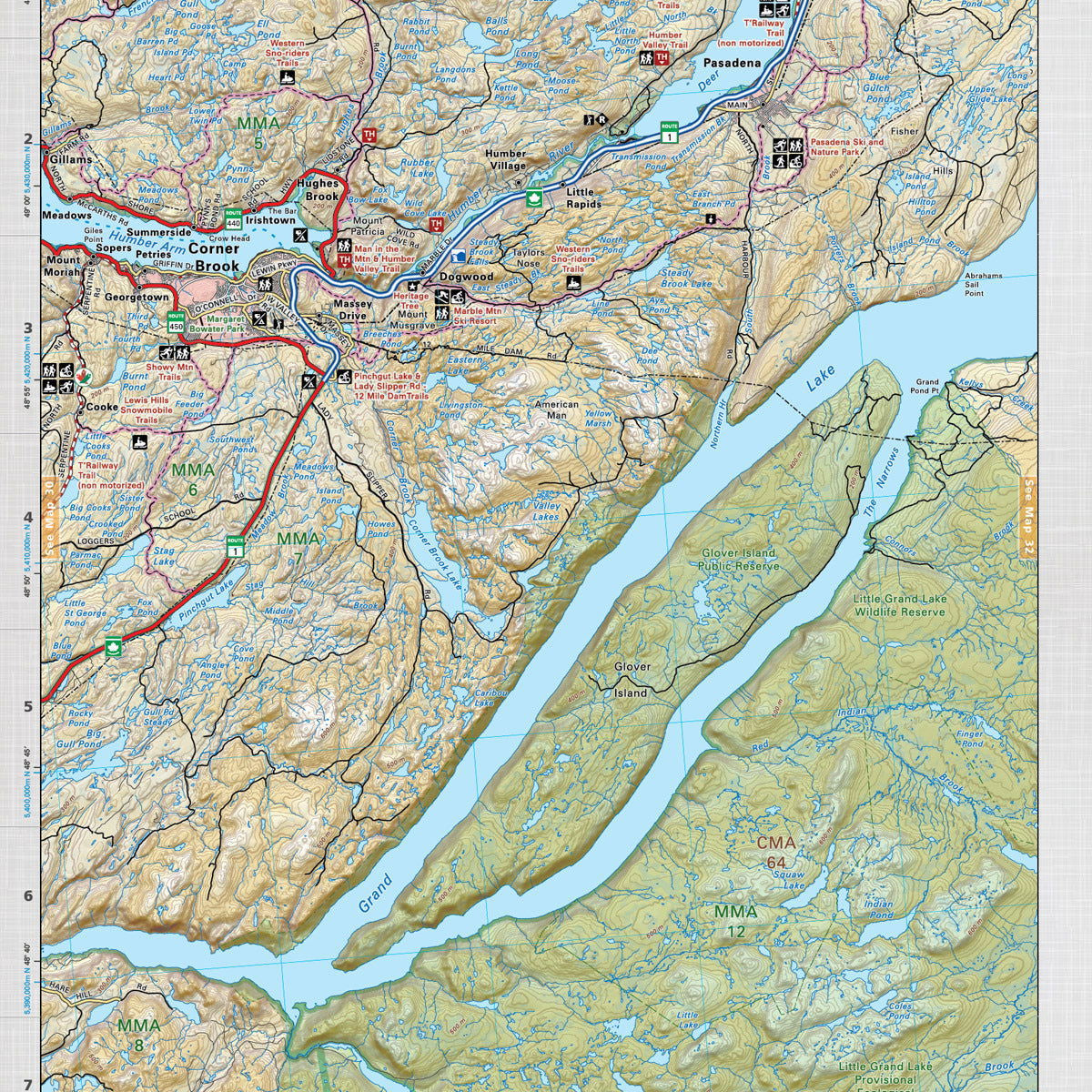 NFLD31 TOPO Map - Corner Brook – Backroad Maps