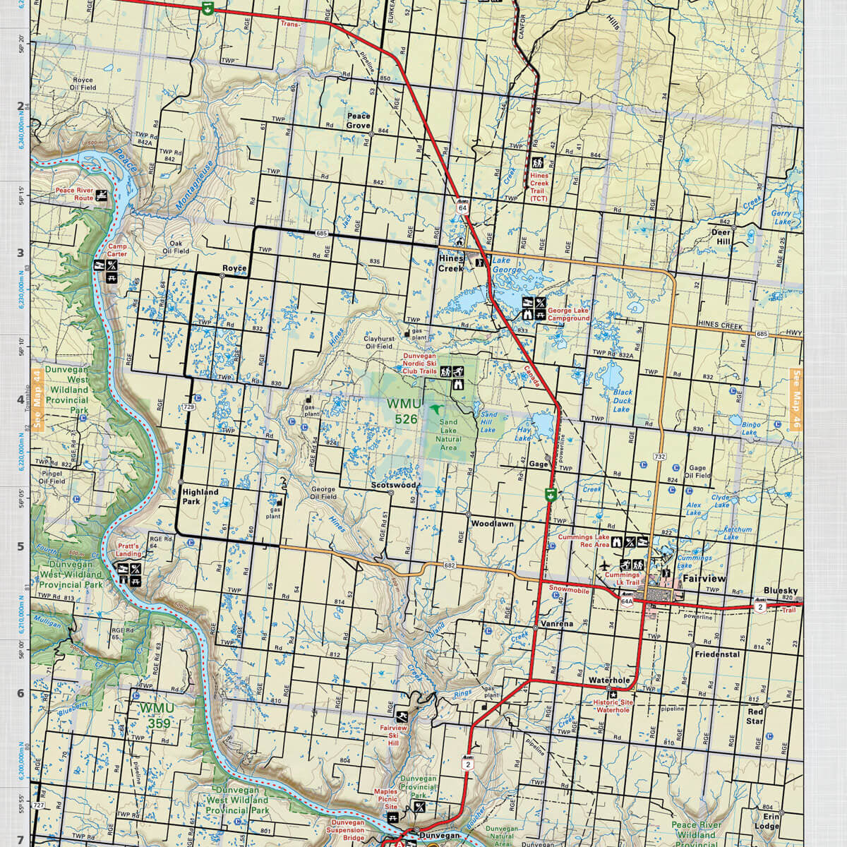 NOAB45 TOPO Map - Fairview – Backroad Maps