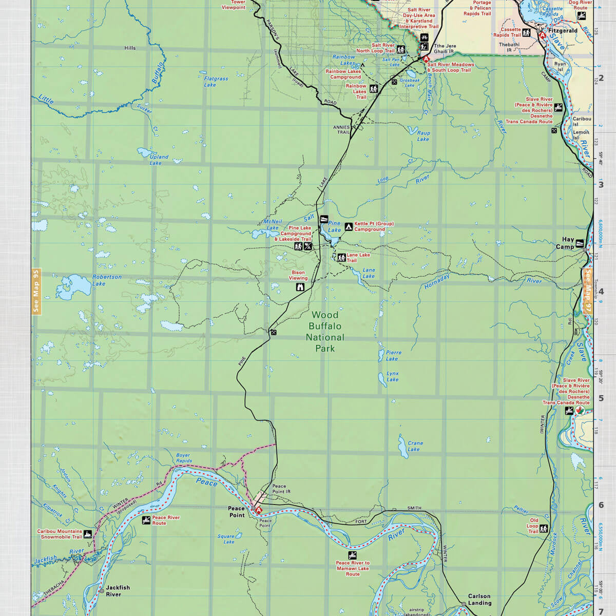 NOAB96 Wall Map - Fort Smith – Backroad Maps