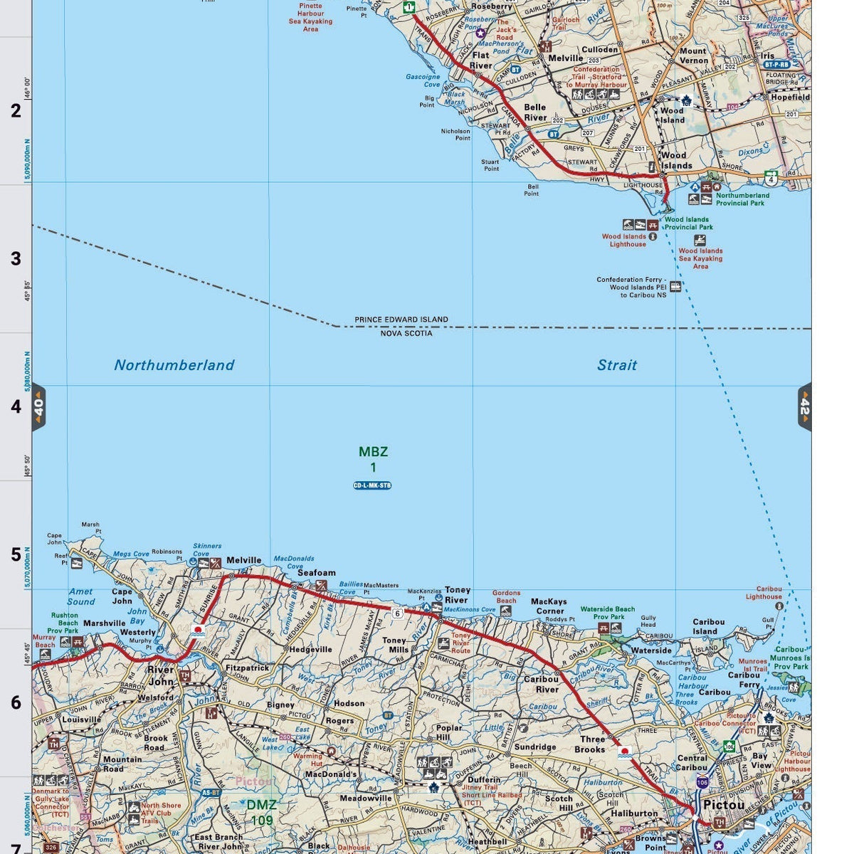NSNS41 Wall Map - Pictou – Backroad Maps