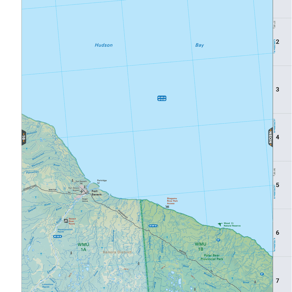 NWON92 TOPO Map - Fort Severn – Backroad Maps