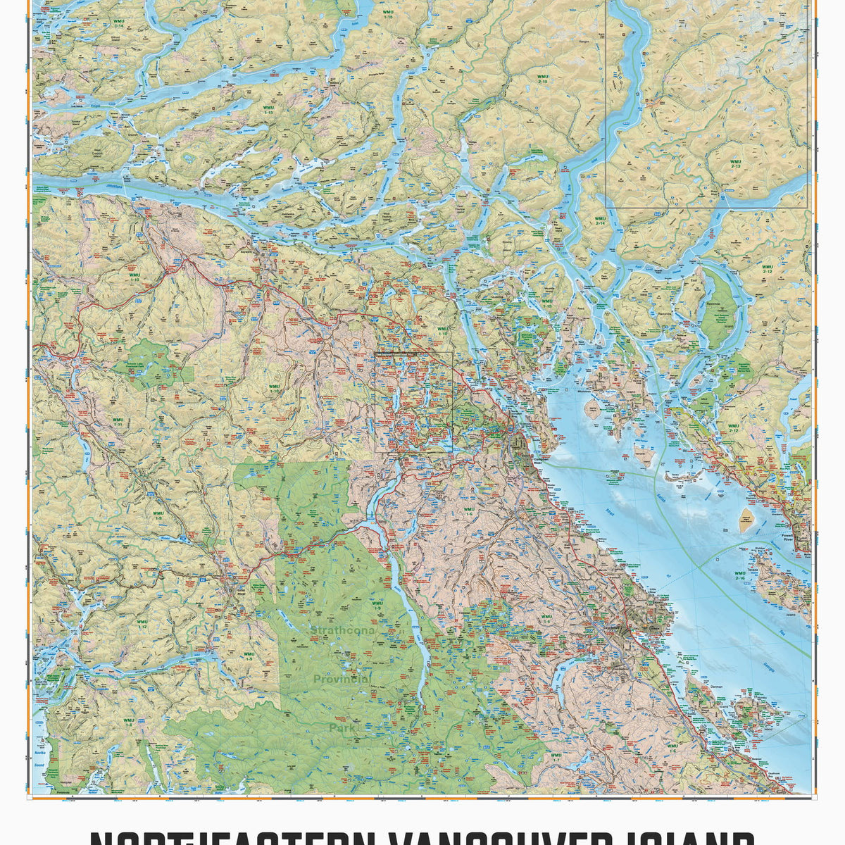 Northeastern Vancouver Island, BC - Wall Map – Backroad Maps