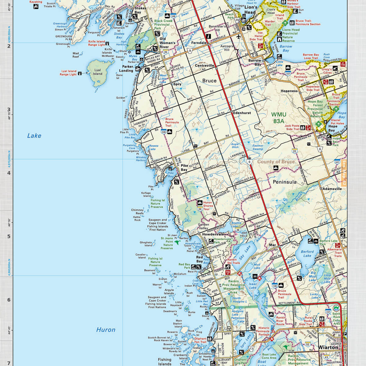 SOON61 TOPO Map - Lion's Head – Backroad Maps