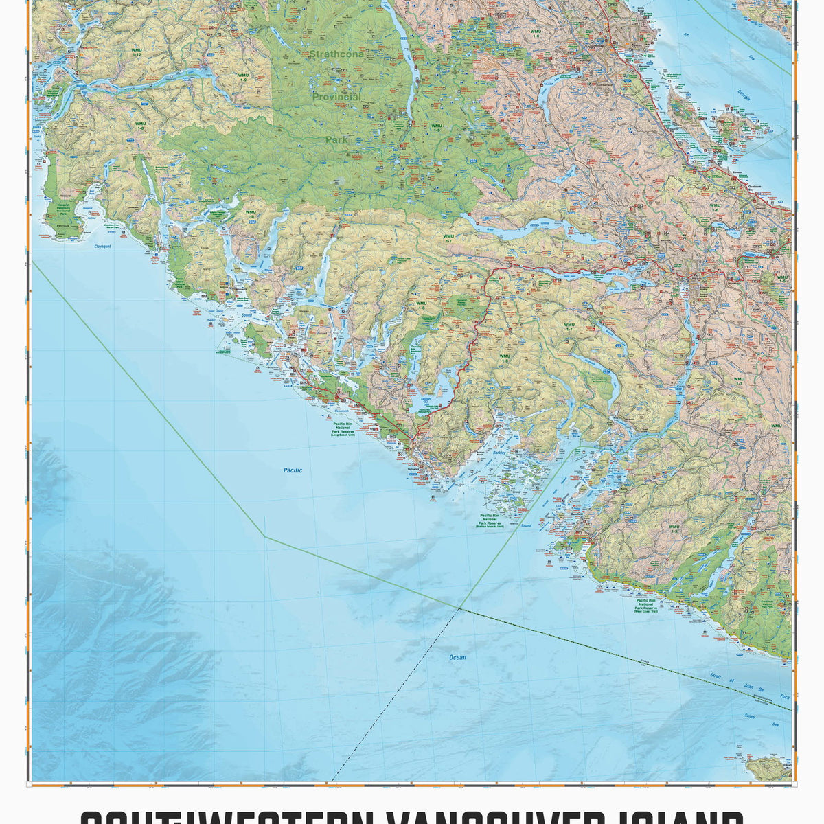 Southwestern Vancouver Island, BC - Wall Map – Backroad Maps