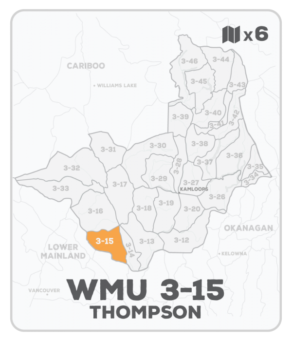 WMU 3-15 Hunting Bundle - Thompson Region BC (6 maps) – Backroad Maps