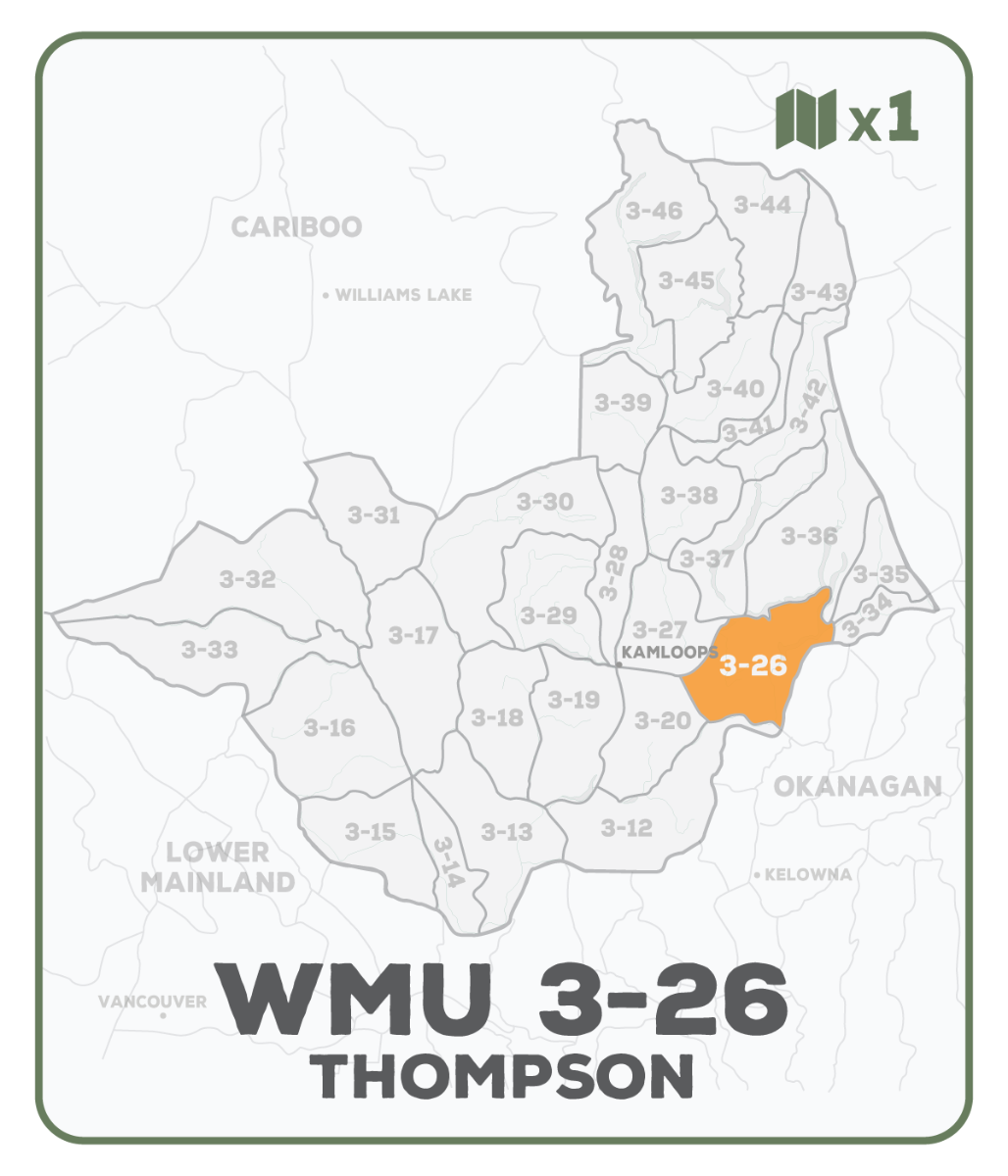 WMU 3-26 Thompson Region - Hunting Topo BC – Backroad Maps