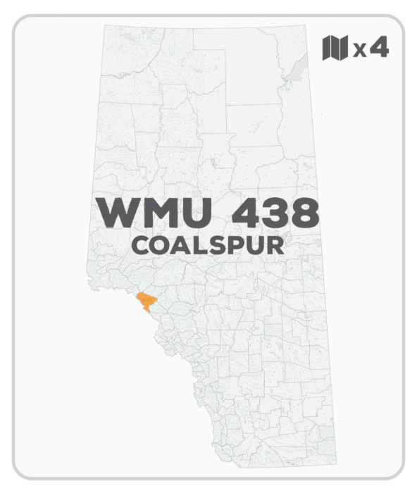 WMU 438 Hunting Bundle - Coalspur Alberta (4 maps) – Backroad Maps