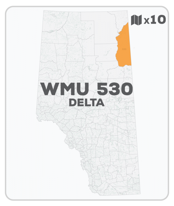 WMU 530 Hunting Bundle - Delta Alberta (10 maps) – Backroad Maps