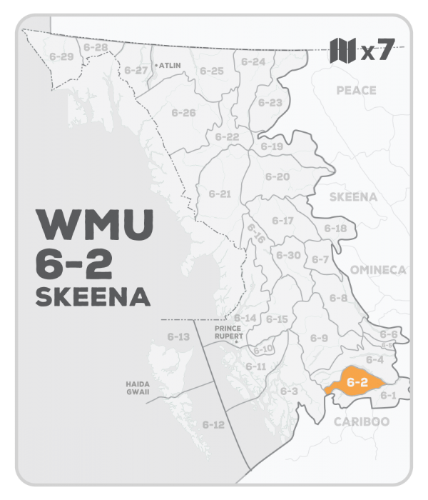 WMU 6-2 Hunting Bundle - Skeena Region BC (7 maps) – Backroad Maps
